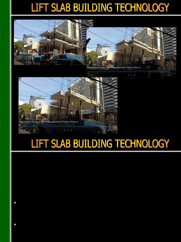 Lift-Slab Construction Method Explained | PDF | Concrete | Column
