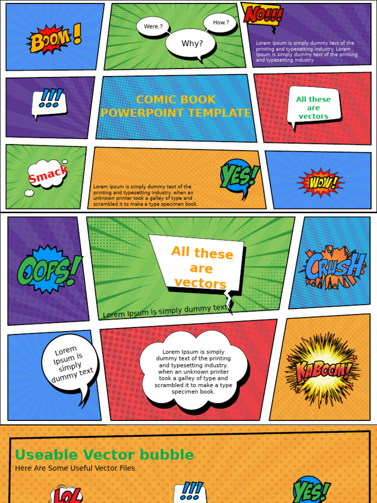 Comic Book Powerpoint Template | PDF