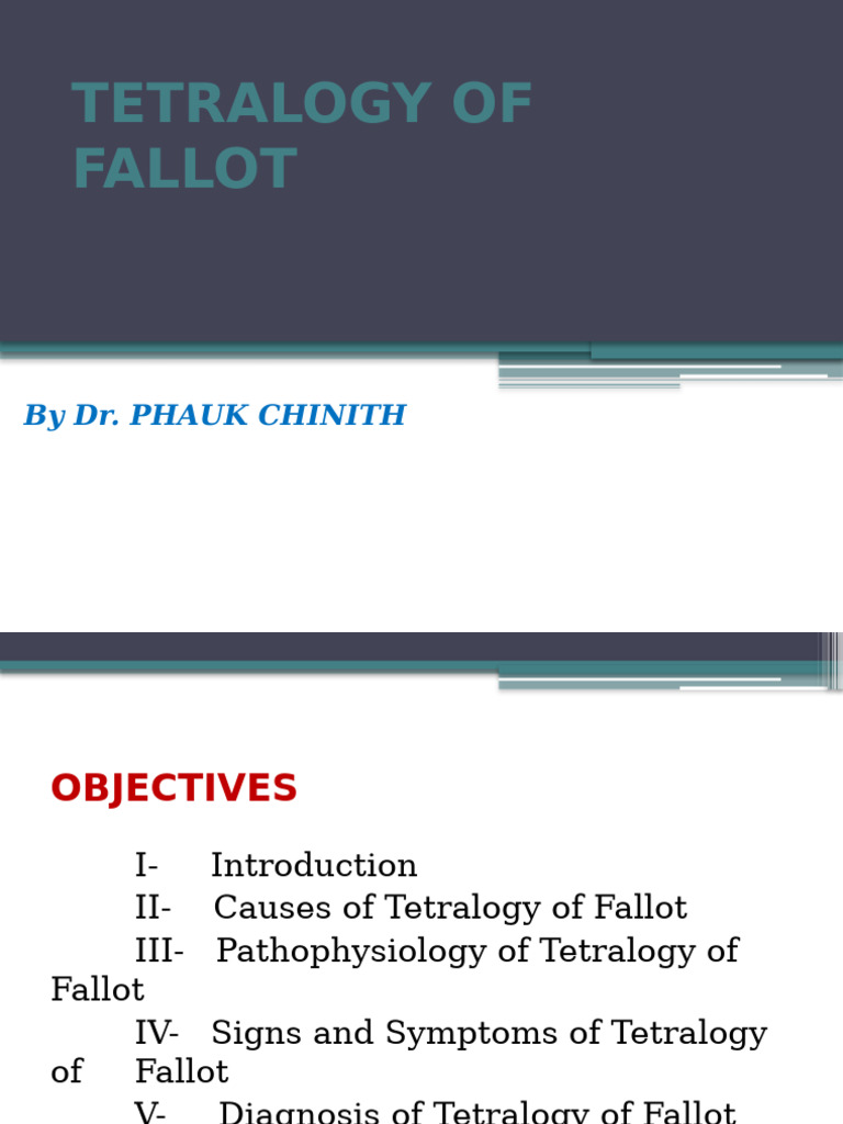 Understanding Tetralogy of Fallot | PDF | Congenital Heart Defect ...