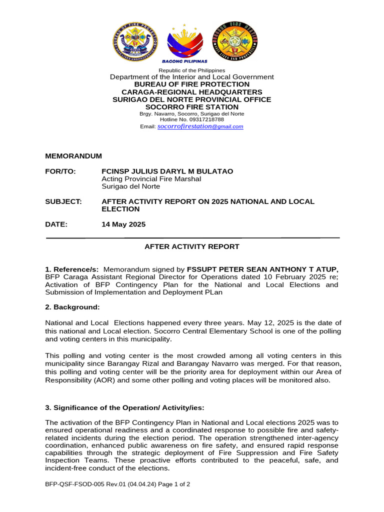 After Activity Report NLE | PDF