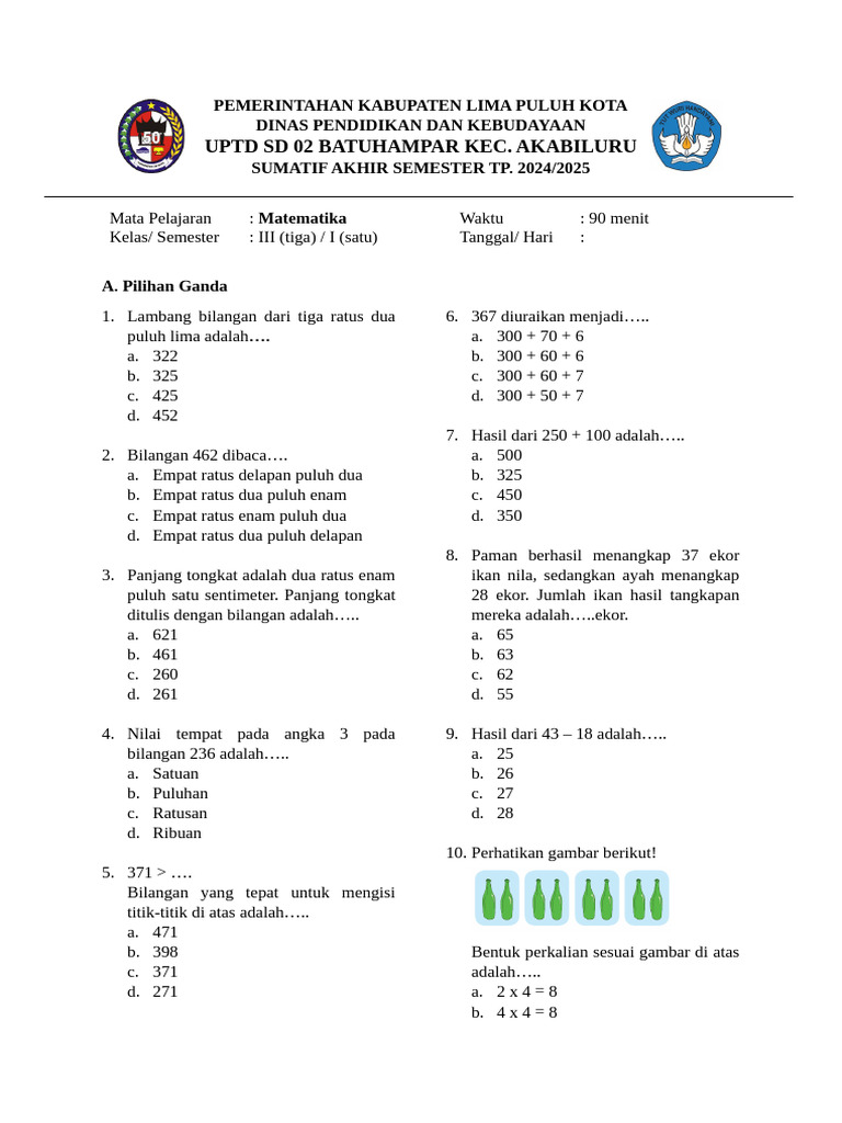 Soal Matematika | PDF