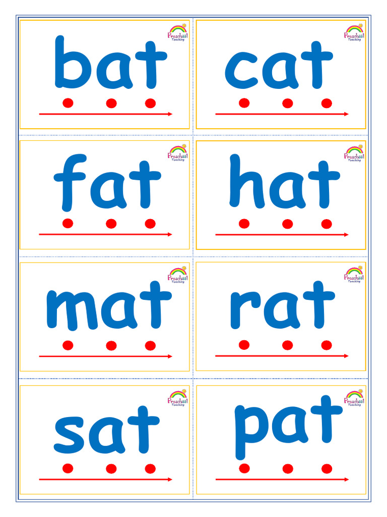 CVC Words Flash Cards1 | PDF