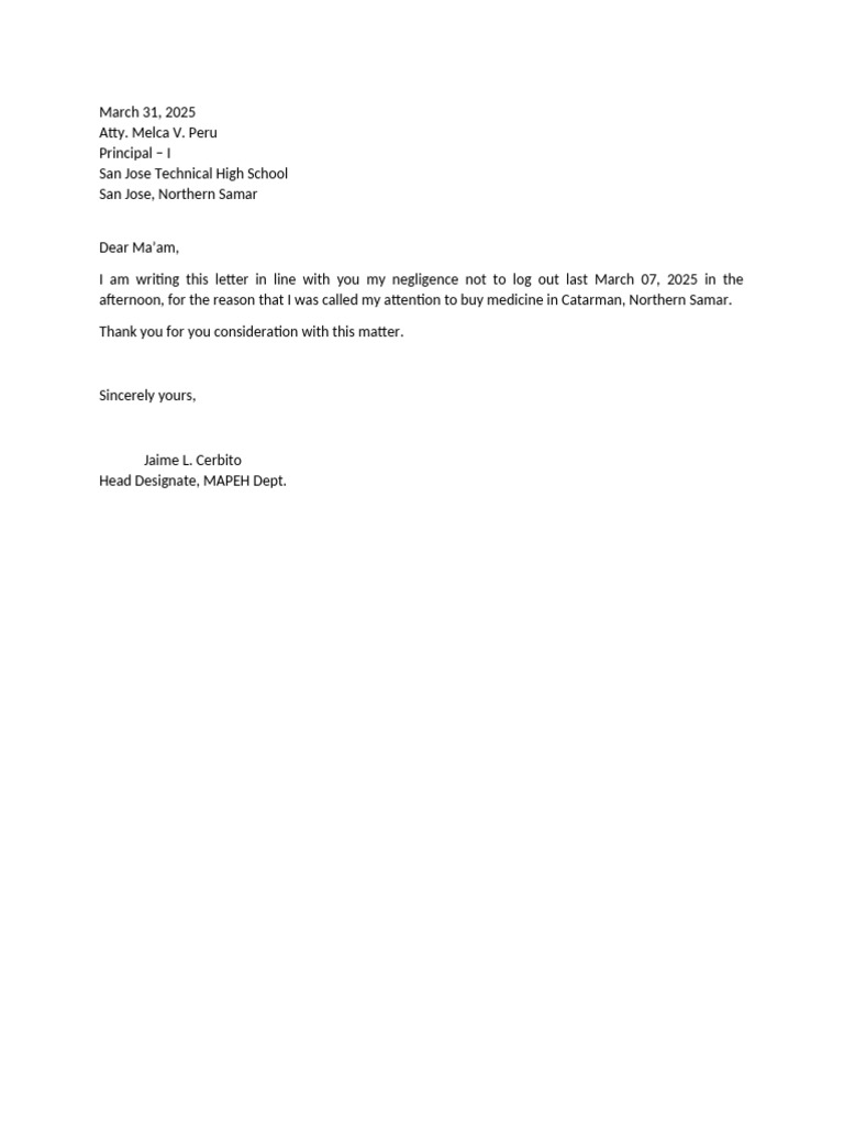 Letter Out Logging Out | PDF