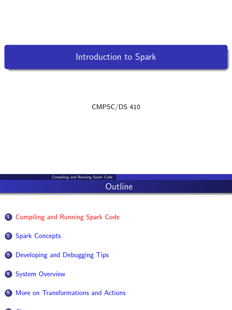 Intro To Spark Filled in | PDF | Apache Spark | Apache Hadoop