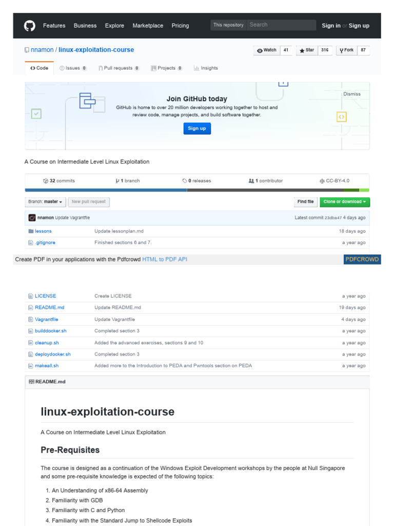 A Course On Intermediate Level Linux Exploitation | PDF | Computer Science | Computing