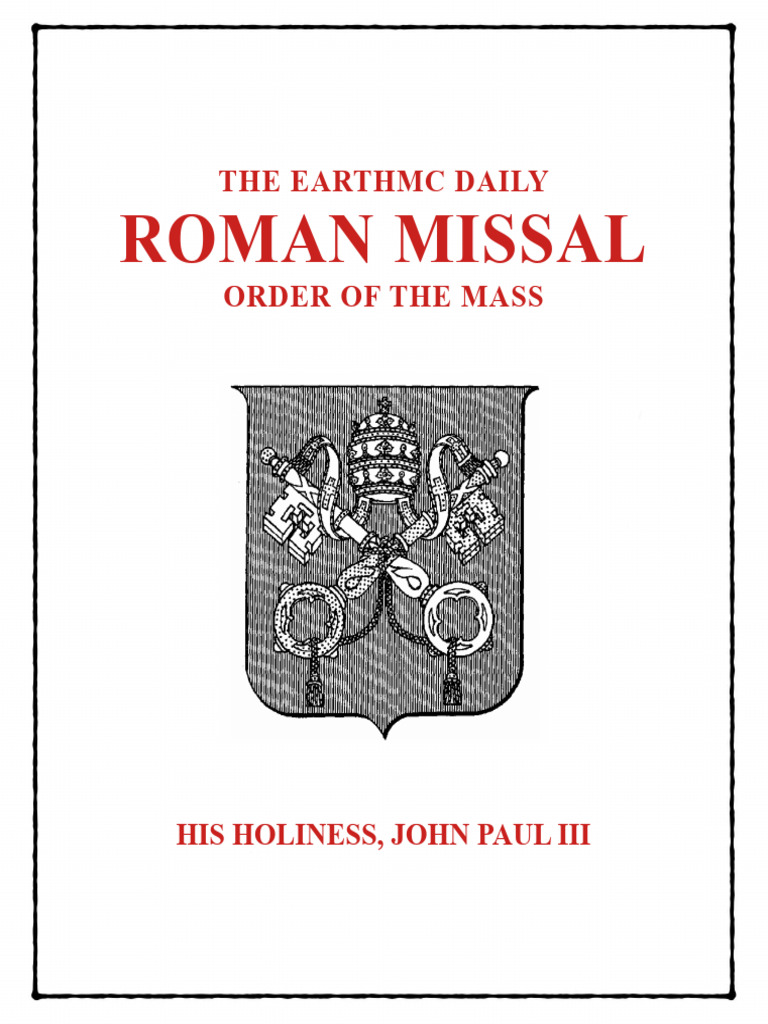 EarthMC Daily Roman Missal | PDF | Eucharist | Lord's Prayer