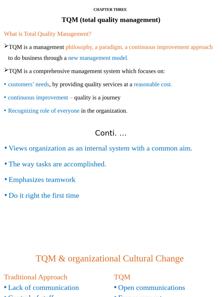 Understanding Total Quality Management | PDF | Six Sigma | Lean ...