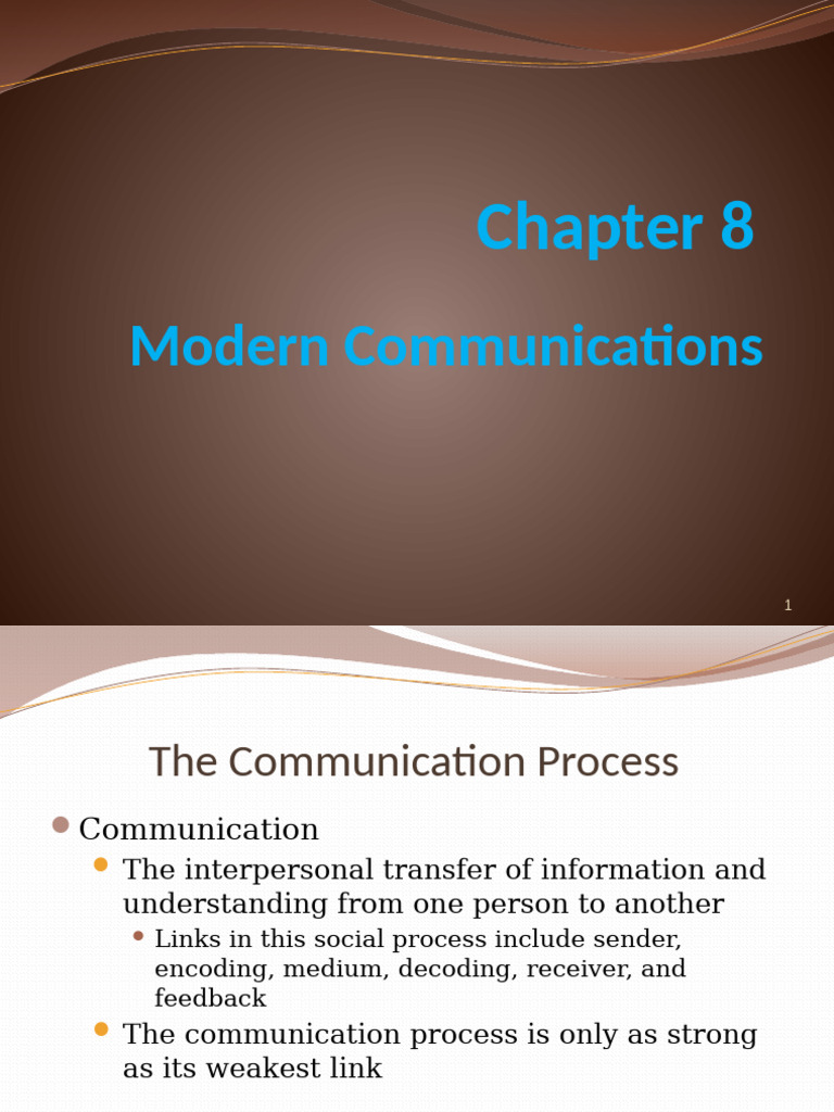 MGT - ch08 409153 17042494797407 | PDF | Communication | Nonverbal ...