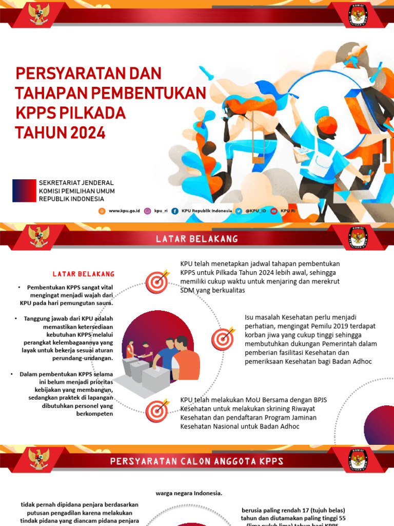 v3 Bahan Persyaratan Tahapan Pembentukan Kpps | PDF