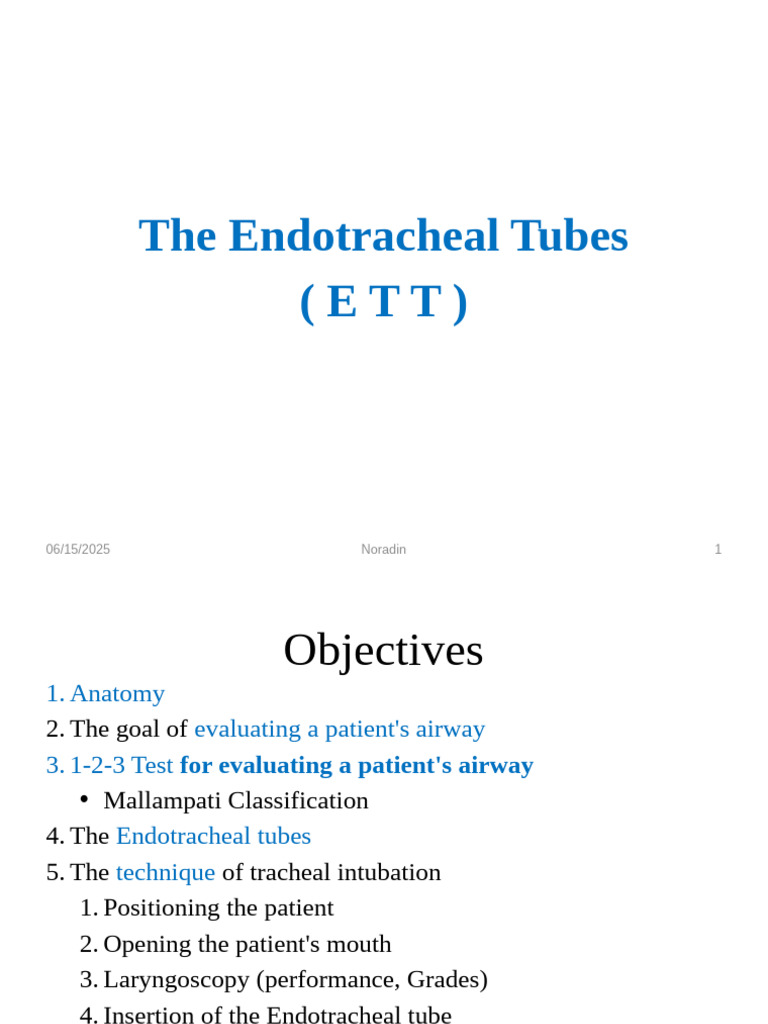 Airway Anatomy for Intubation Techniques | PDF | Clinical Medicine ...