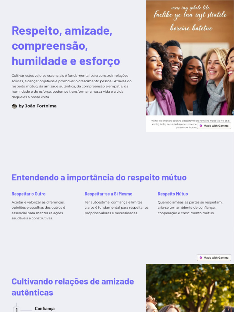 Cultivando Valores para Relações Saudáveis | PDF | Amizade | Empatia