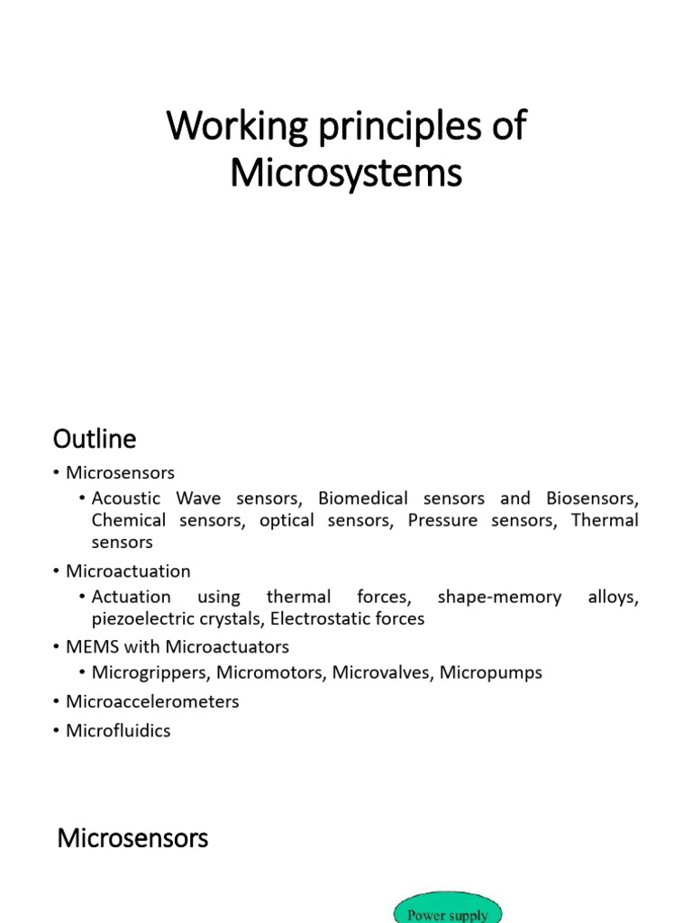 2 Working Principles of Microsystems Students | PDF | Thermocouple | Sensor