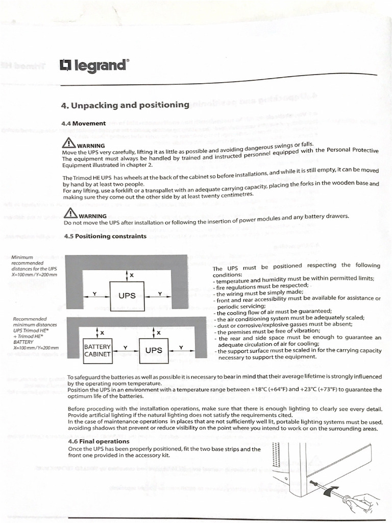 Legrand Ups Temp Reference | PDF