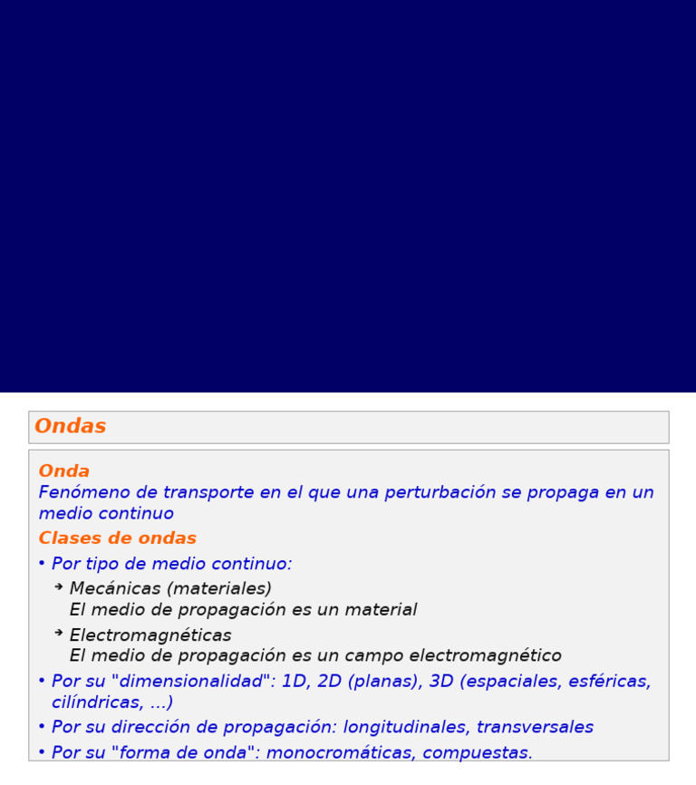 Clasificación de Ondas en Física | PDF