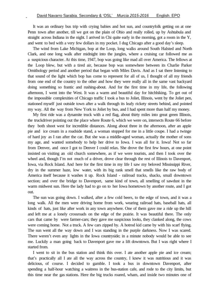 On the Road (English) | PDF