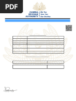 Zambia Taxpayer Identification Certificate | PDF
