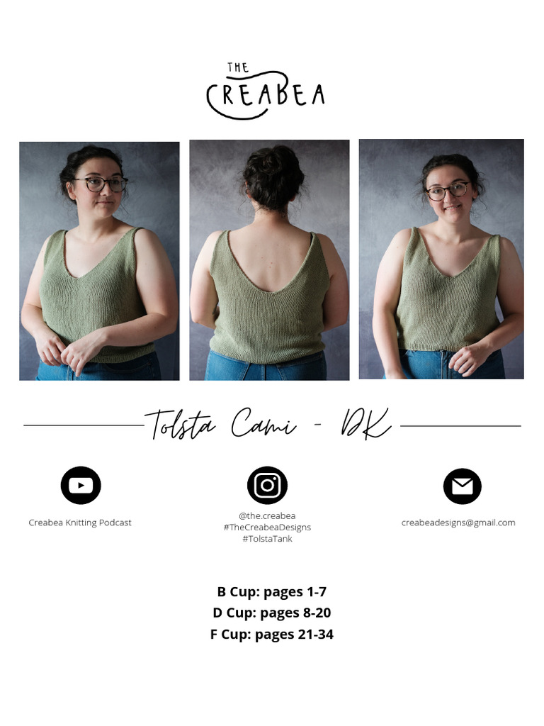 Tolsta Cami DK | PDF | Knitting | Basic Knitted Fabrics