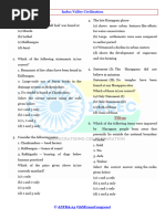 Indus Valley Civilization UPSC PYQs 2013-2025 | PDF