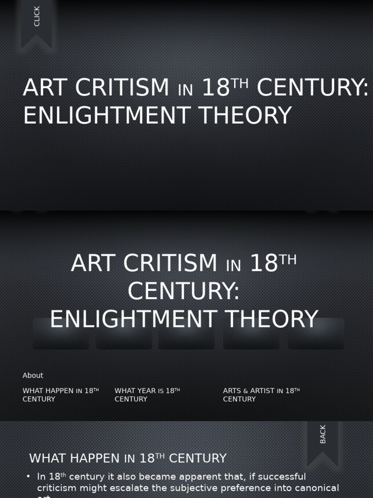 Art Criticism in 18 TH Century | PDF | Immanuel Kant | Liberal Arts ...