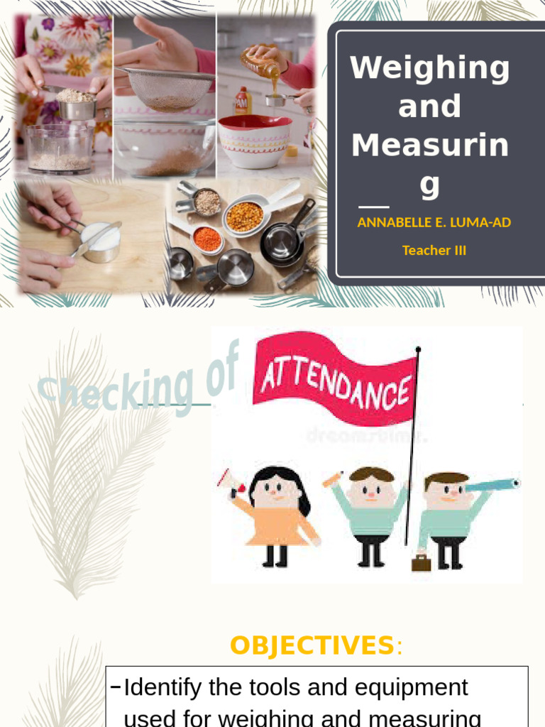 Weighing and Measuring in Food Processing | PDF | Tablespoon