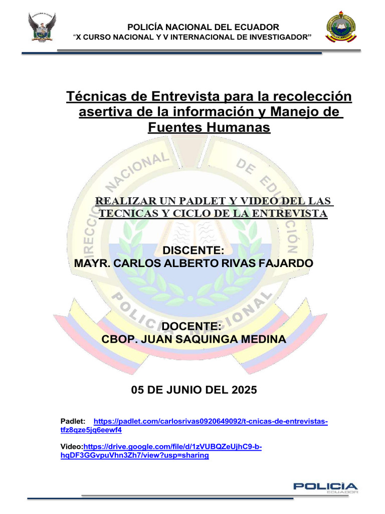 DEBER 2 FUENTES HUMANAS Video | PDF