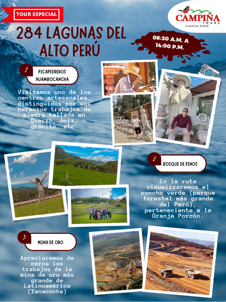Tour a las 284 Lagunas del Alto Perú | PDF