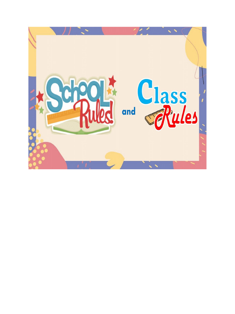 School Rules | PDF