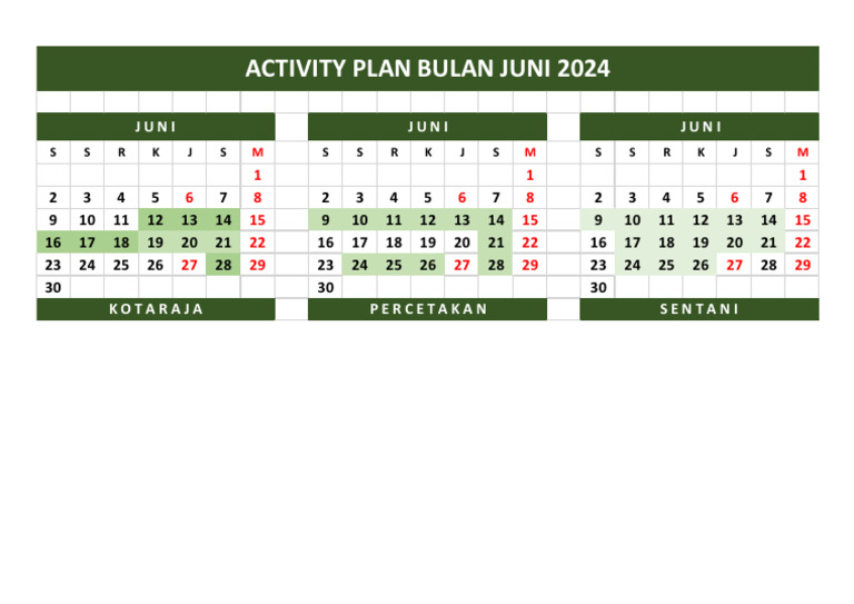 Kalender Activity | PDF