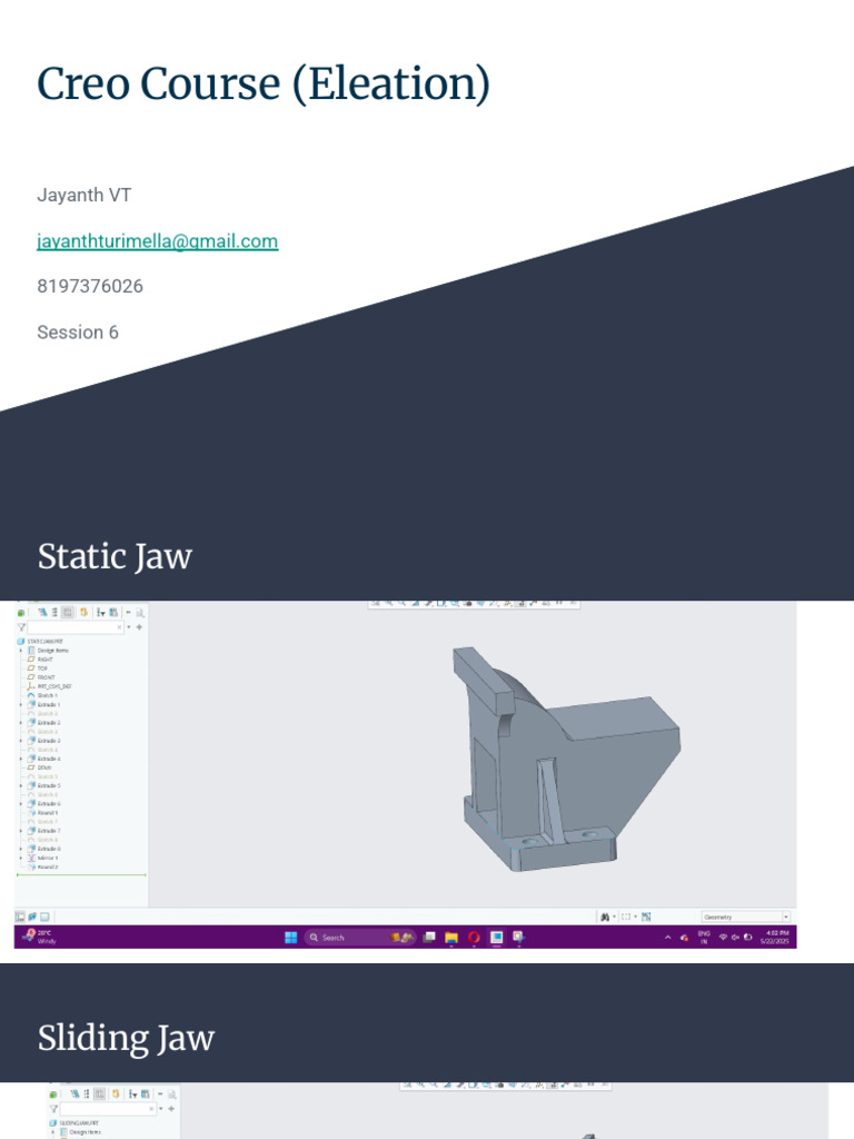 Creo Session 6 | PDF