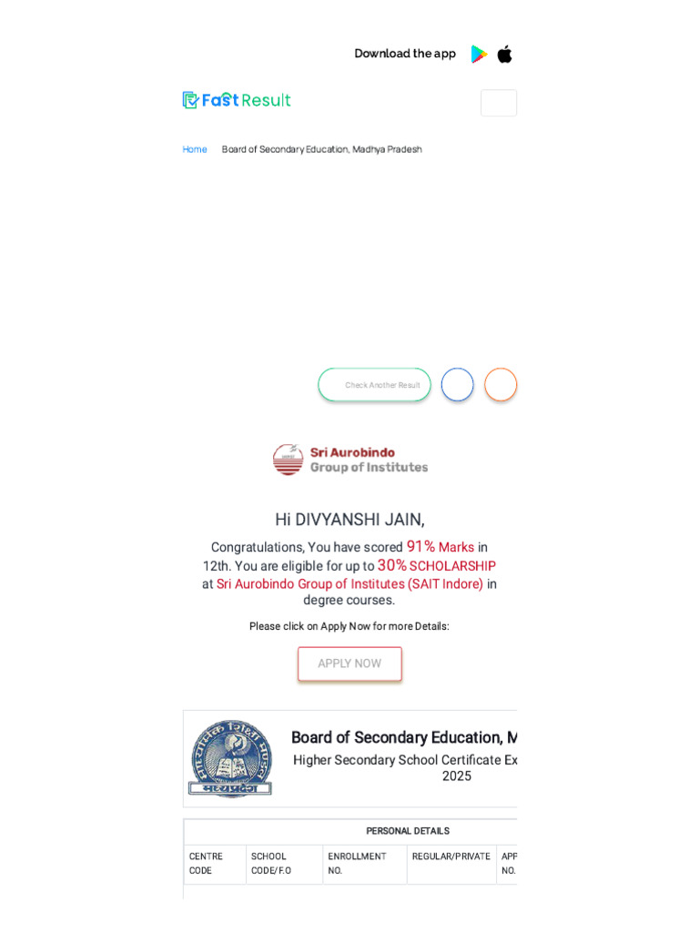 Higher Secondary School Certificate Examination (HSSC) 2025 | PDF ...