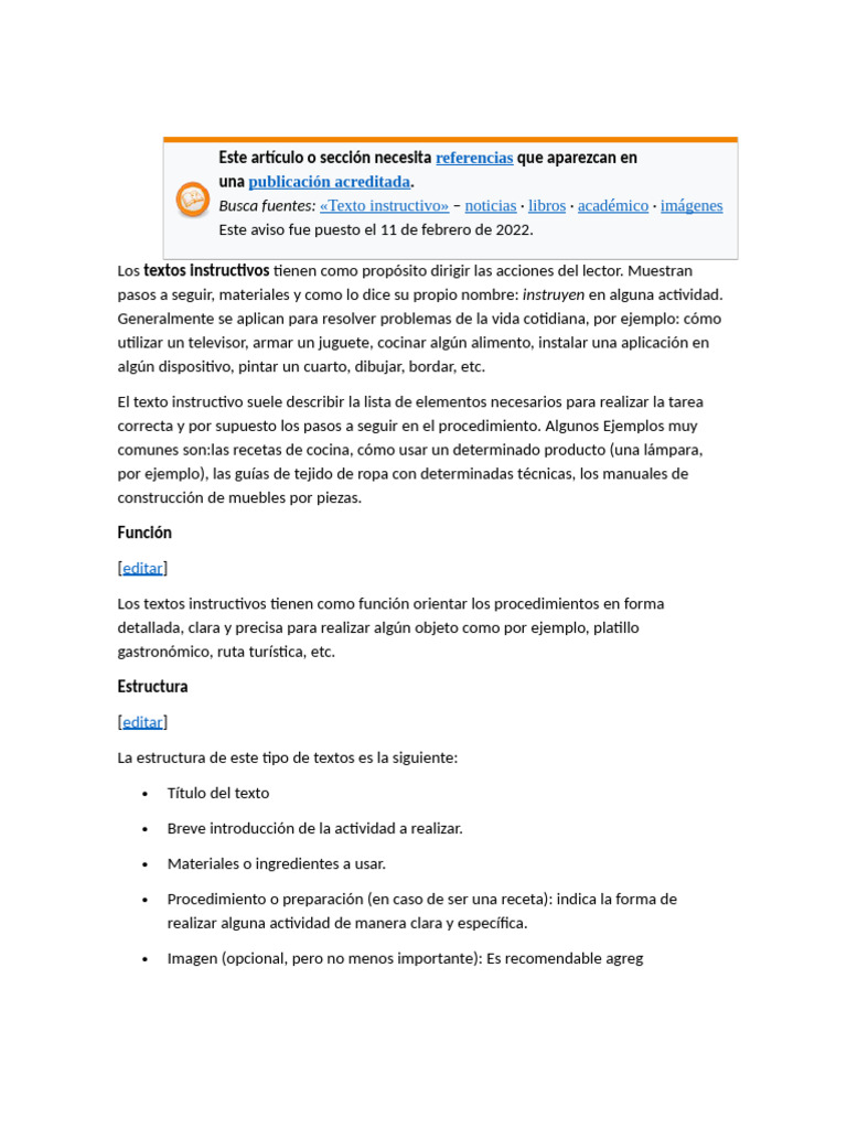 Textos Instructivos | PDF