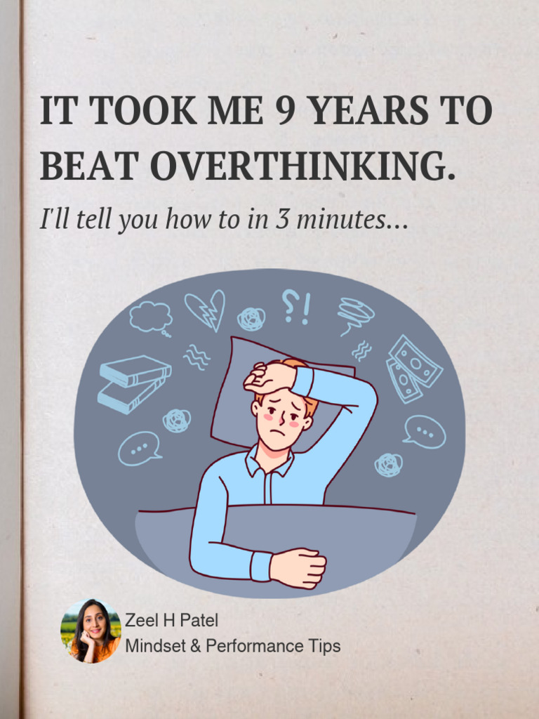 6 Strategies To Stop Overthinking (That Actually Works) PDF | PDF