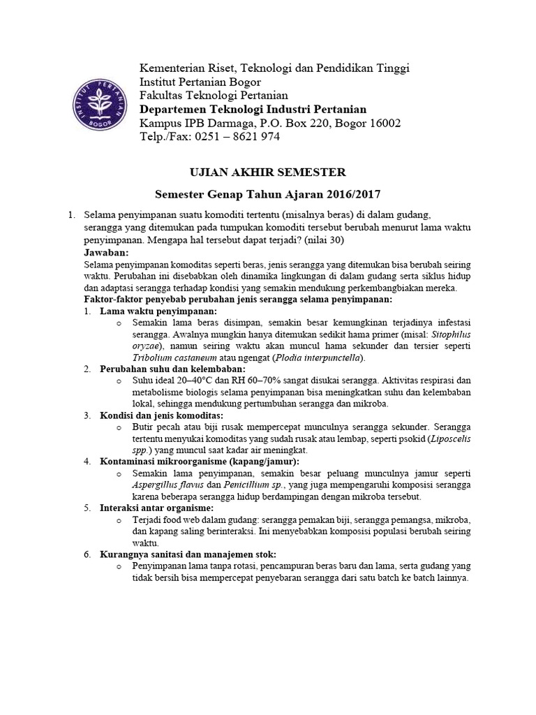 Jawaban Uas Pak Sugi 2017 | PDF