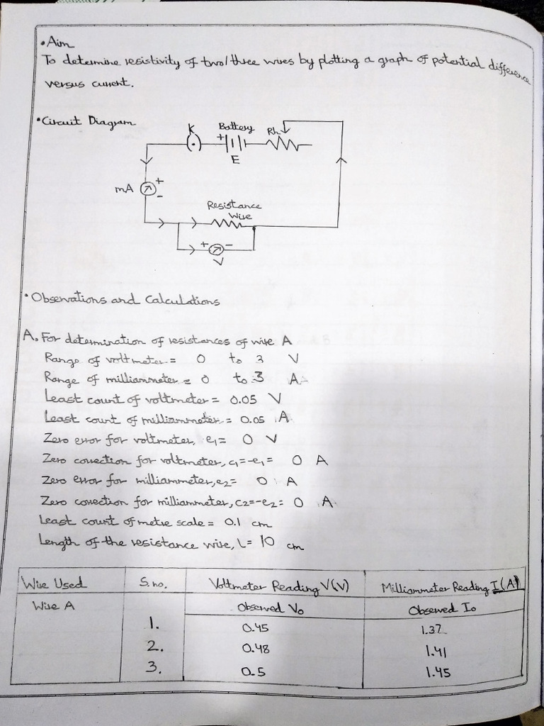 Physics Experiment File | PDF