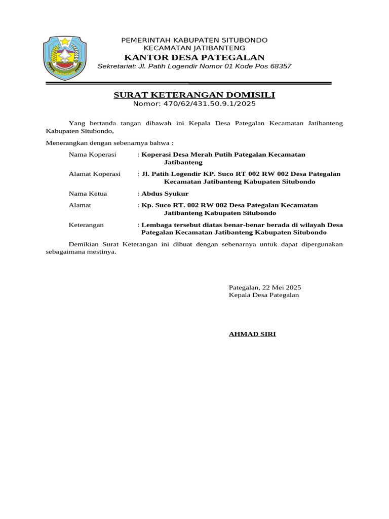 Template Berita Acara Musdessus | PDF