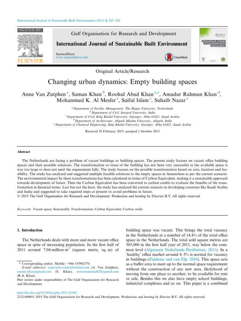 Changing Urban Dynamics Empty Bu 2015 International Journal of ...