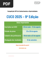 Regulamento da CUCO 2025 | PDF