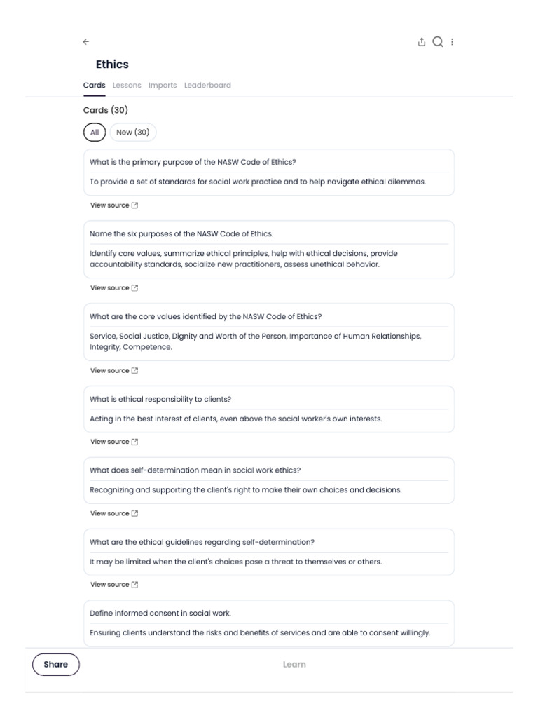 NASW Code of Ethics Overview | PDF | Social Work | Confidentiality