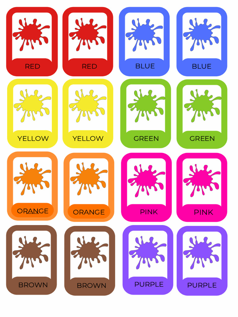 Combo Memory Color Chart | PDF