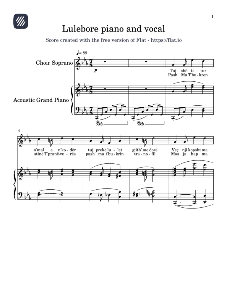 Lulebore Piano and Vocal | PDF