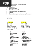 Full List of Common "There" Phrases With Hindi Meaning and Example | PDF | Languages Of India