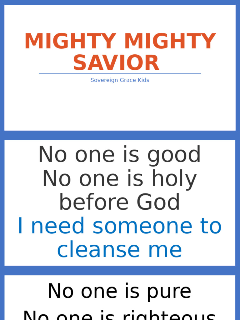 What A Mighty Savior | PDF