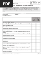 MRD Checklist for Medical Records | PDF