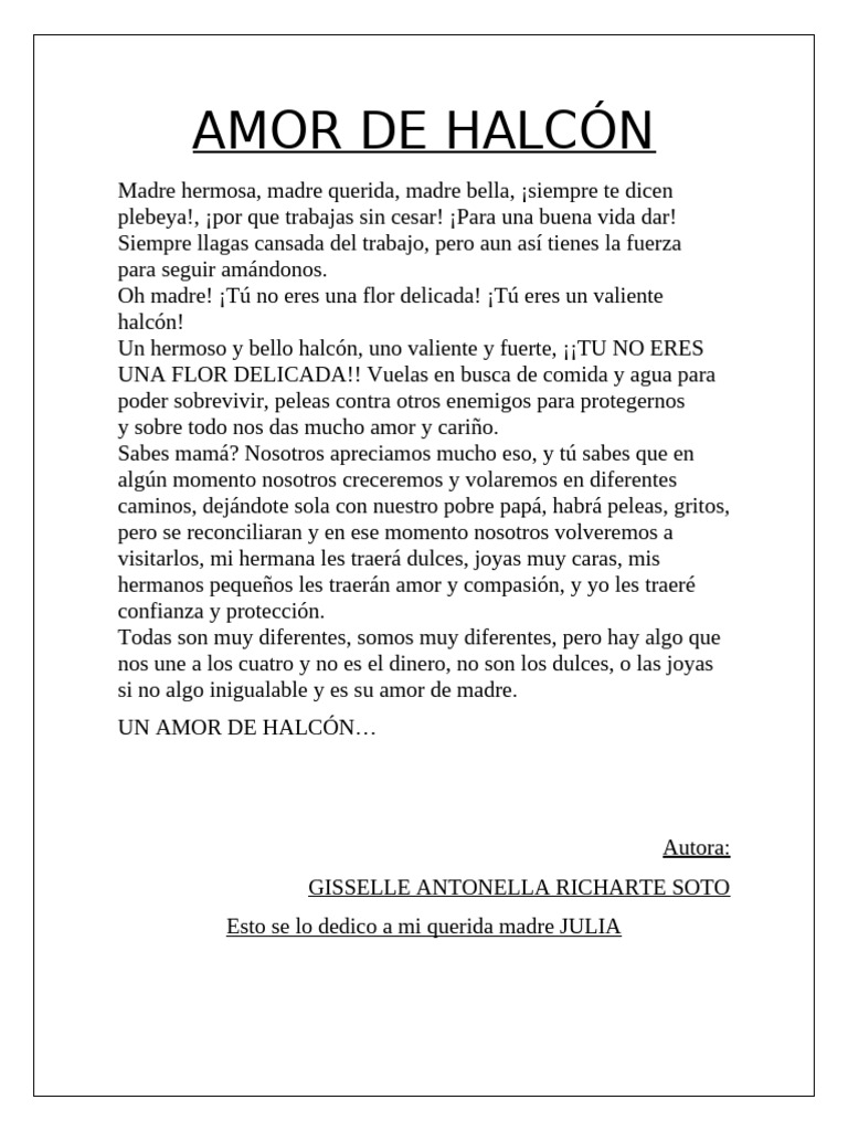 Amor de Halcón | PDF