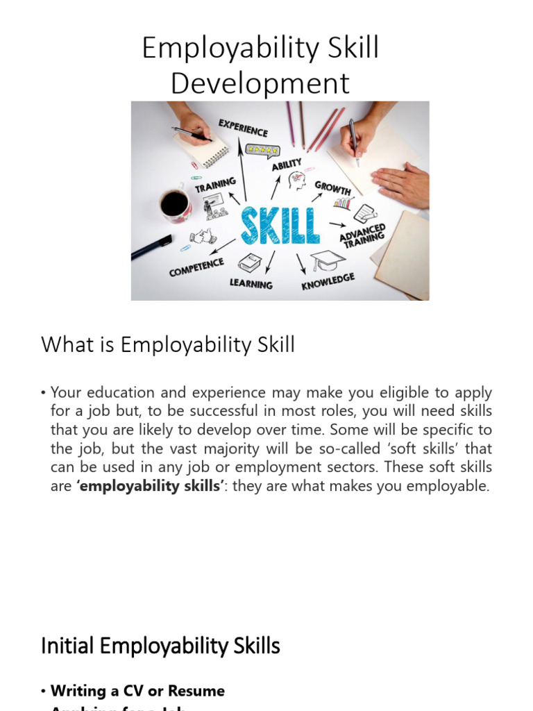 Employability Skills Development Guide | PDF | Communication | Self Concept