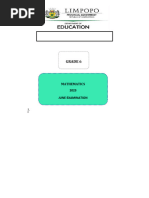2025 Grade 7 June Maths Test | PDF