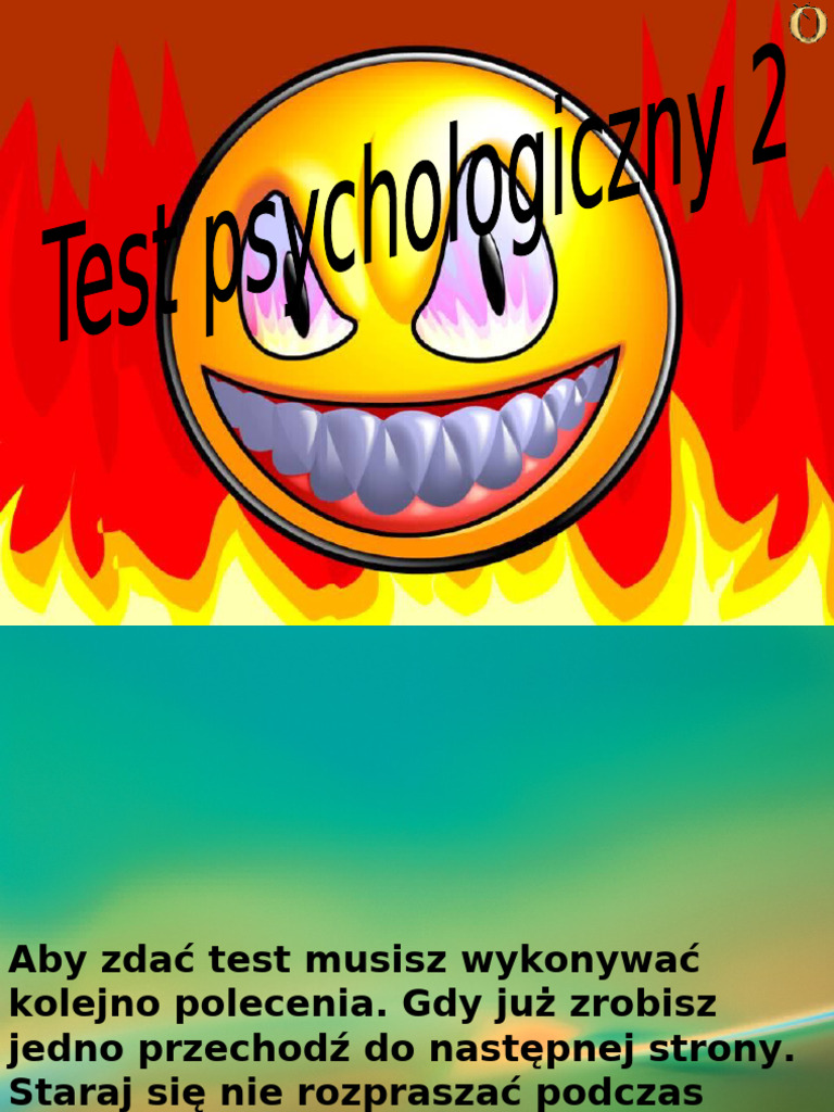 Test Psychologiczny II | PDF