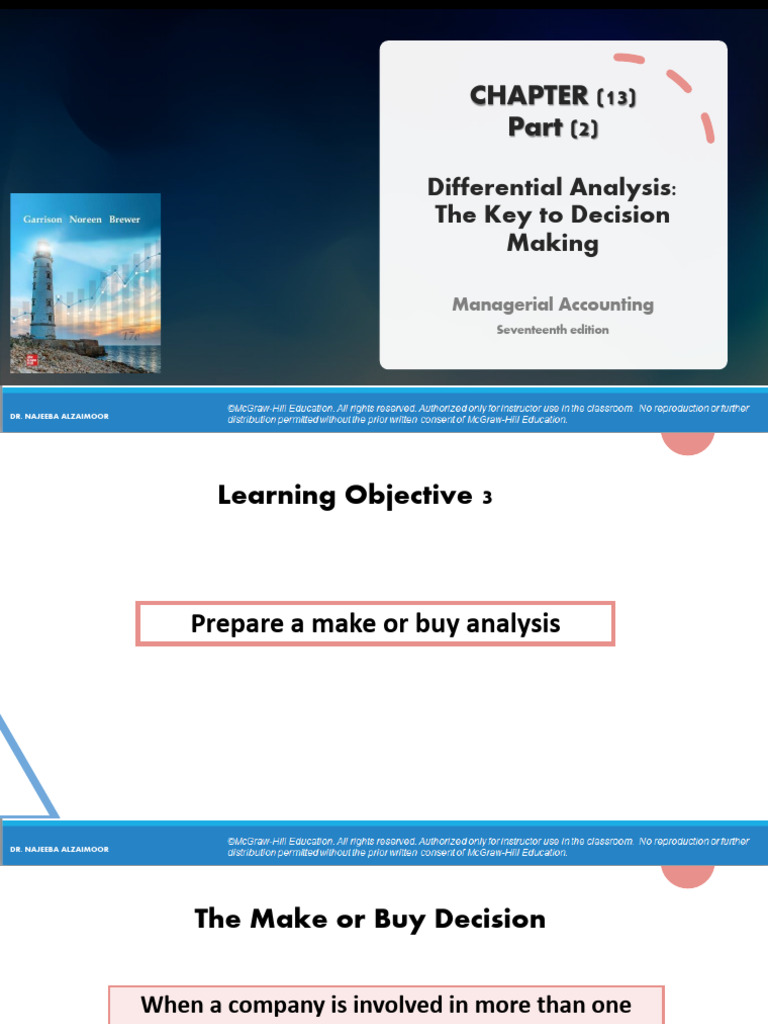 Acc325 - Chapter (13) PPT (Part 2) | PDF | Cost | Opportunity Cost