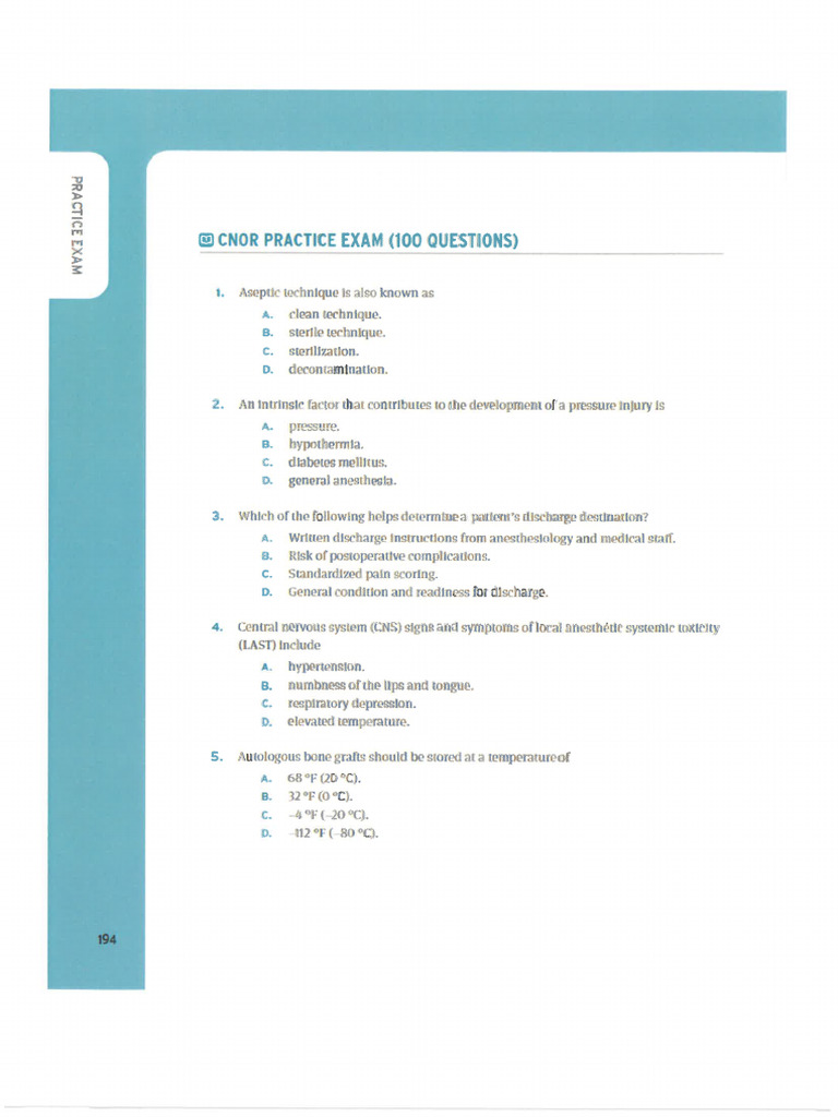Practice Exam CCI 200 Questions | PDF