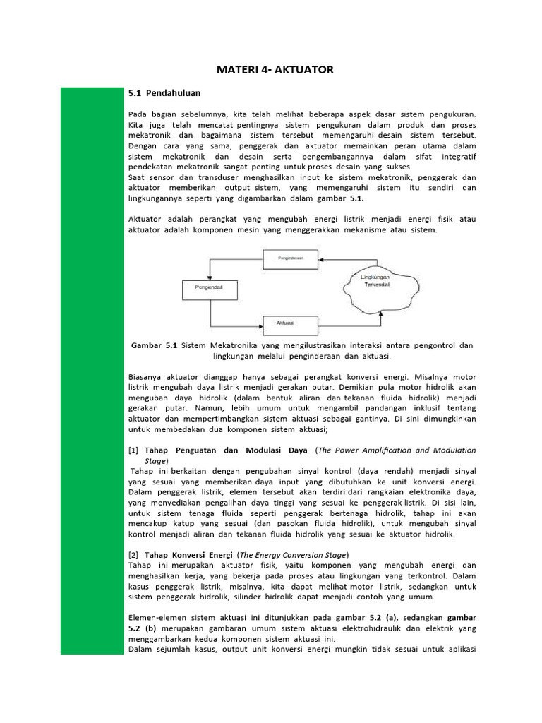 Materi 4 - Aktuator | PDF